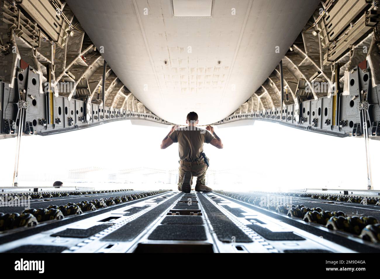 U.S. Air Force Staff Sgt. Jared Soucy, a loadmaster with the 816th ...