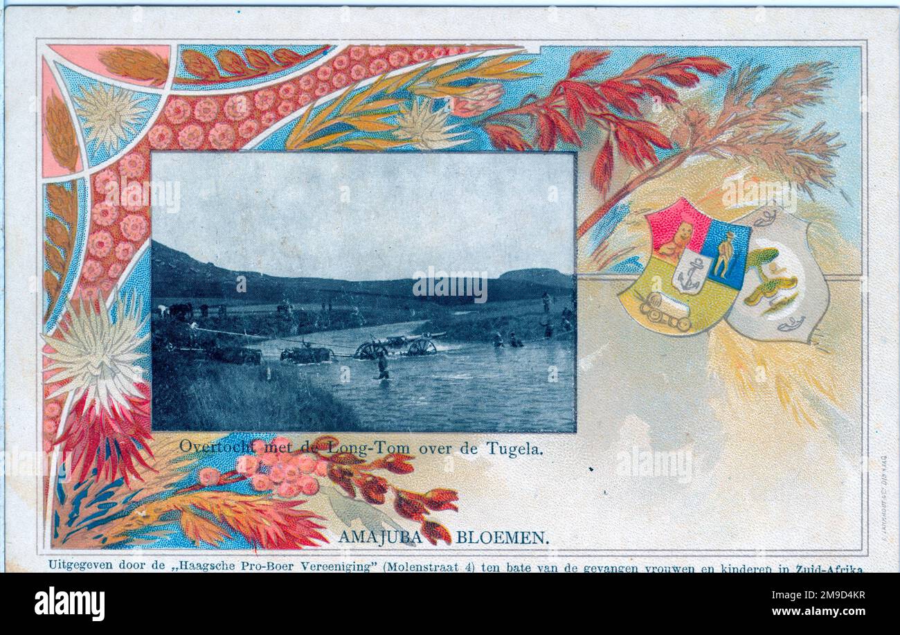 The image shows troops crossing the river and according to the caption ...