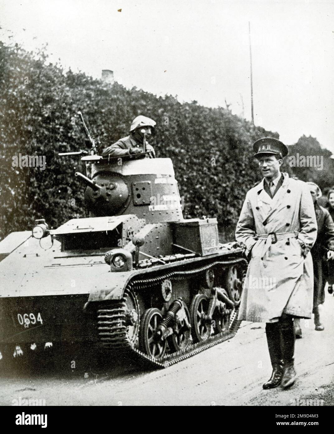 King Leopold watching Belgian Army manoeuvres, WW2 Stock Photo - Alamy