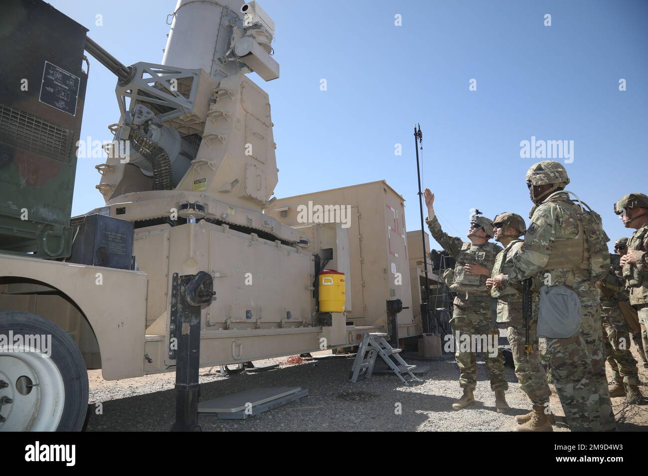 An 11th Air Defense Artillery Brigade Solider explains the capabilities ...