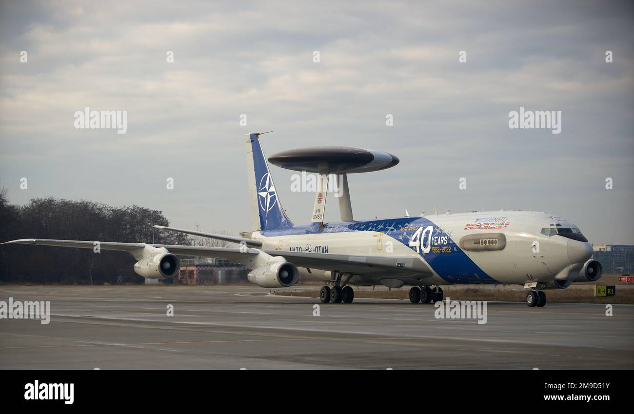 Otopeni, Romania - January 17, 2023: AWACS Airborne Warning and Control ...