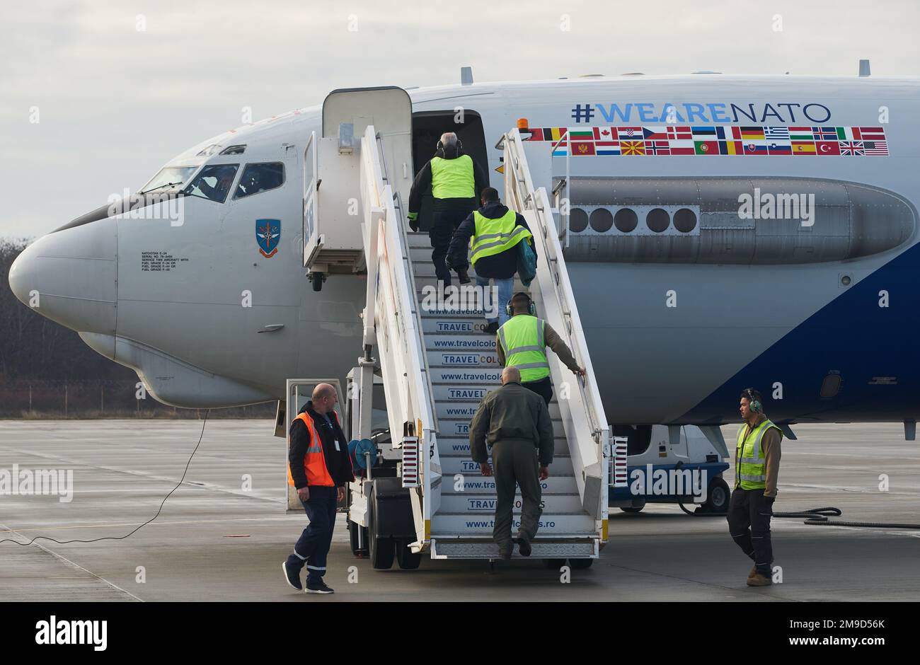 Otopeni, Romania - January 17, 2023: AWACS Airborne Warning and Control ...