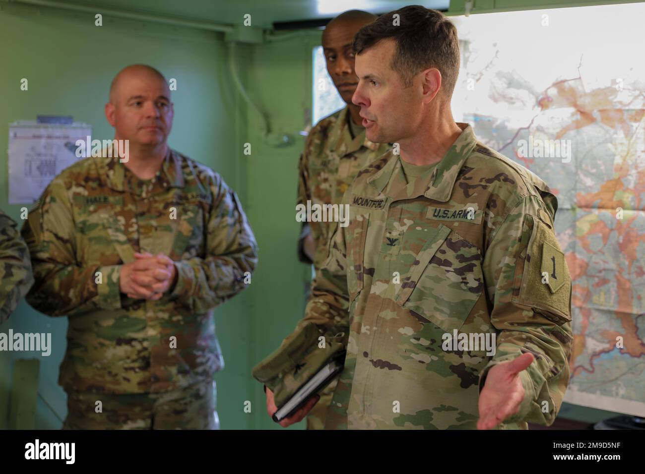 U.S. Army Col. John B. Mountford, right, deputy commanding officer of ...