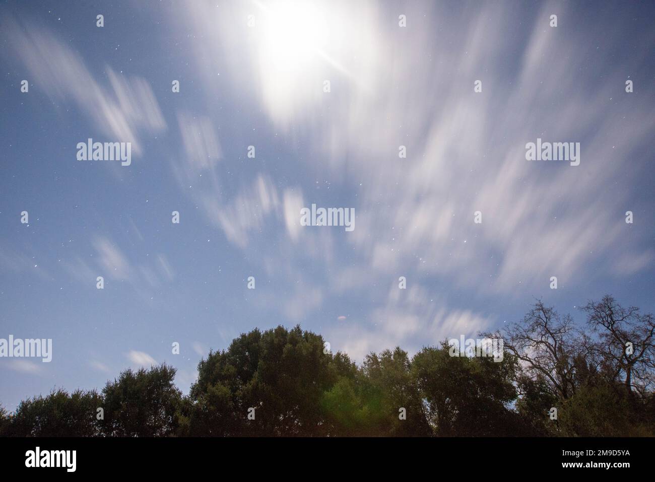 An over exposed image of the night sky that looks almost like day Stock ...