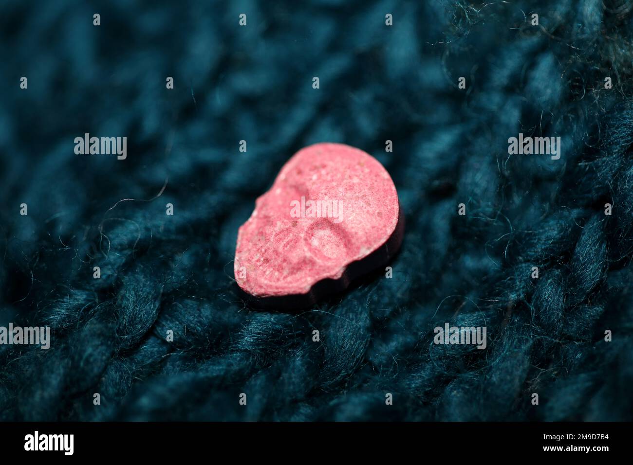 Purple skulls world's strongest ecstasy pills with mdma close up ...