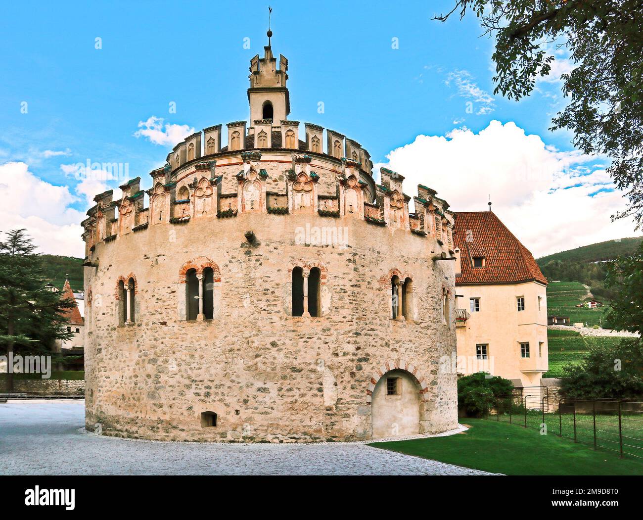 Neustift Abbey, or Novacella Abbey. The Castle of the Angel Stock Photo ...