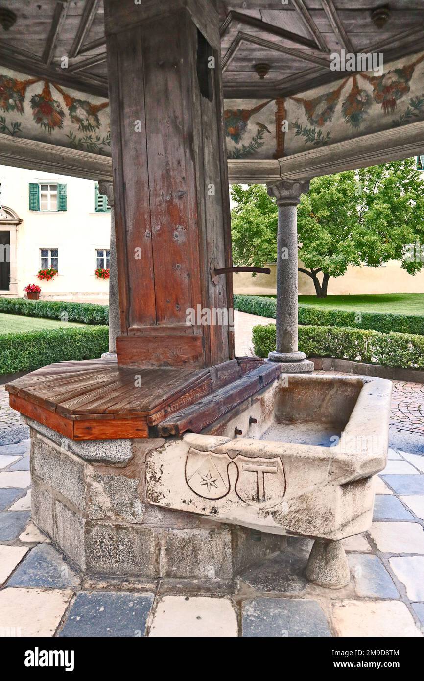 Neustift Abbey, or Novacella Abbey.The "Well of Wonders Stock Photo - Alamy