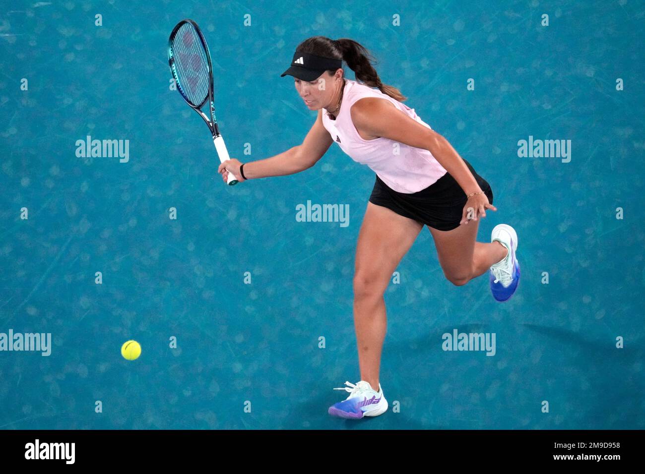 Jessica Pegula of the U.S. plays a forehand return to Aliaksandra ...