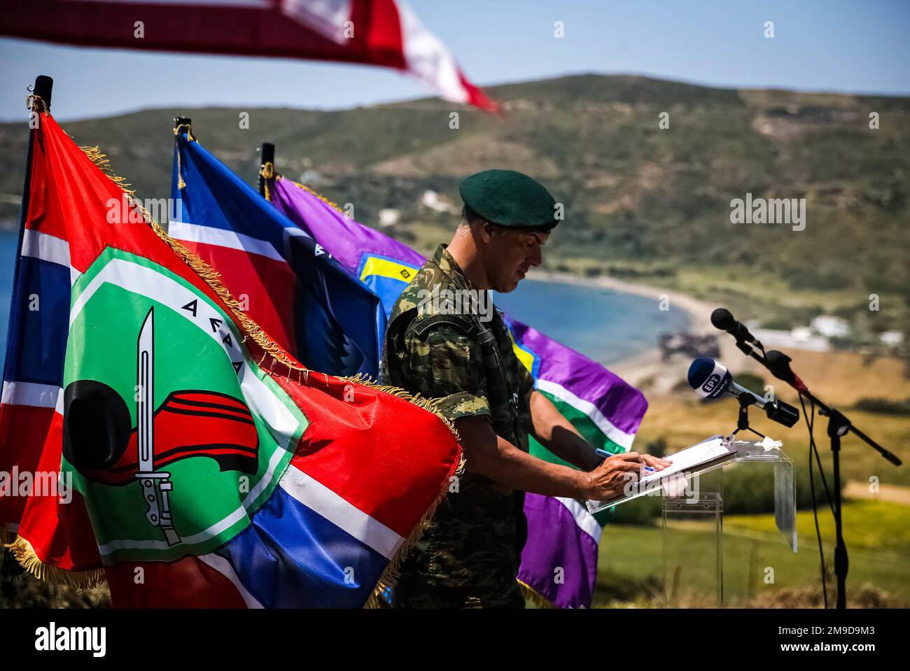 Hellenic Army, Brig. Gen. Ioannis Korelis with the 32nd Hellenic Marine ...