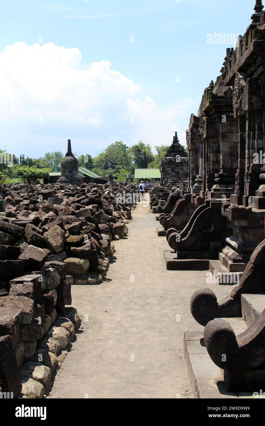 Remaining ruins of Plaosan temple in Java, Indonesia. Taken in July ...