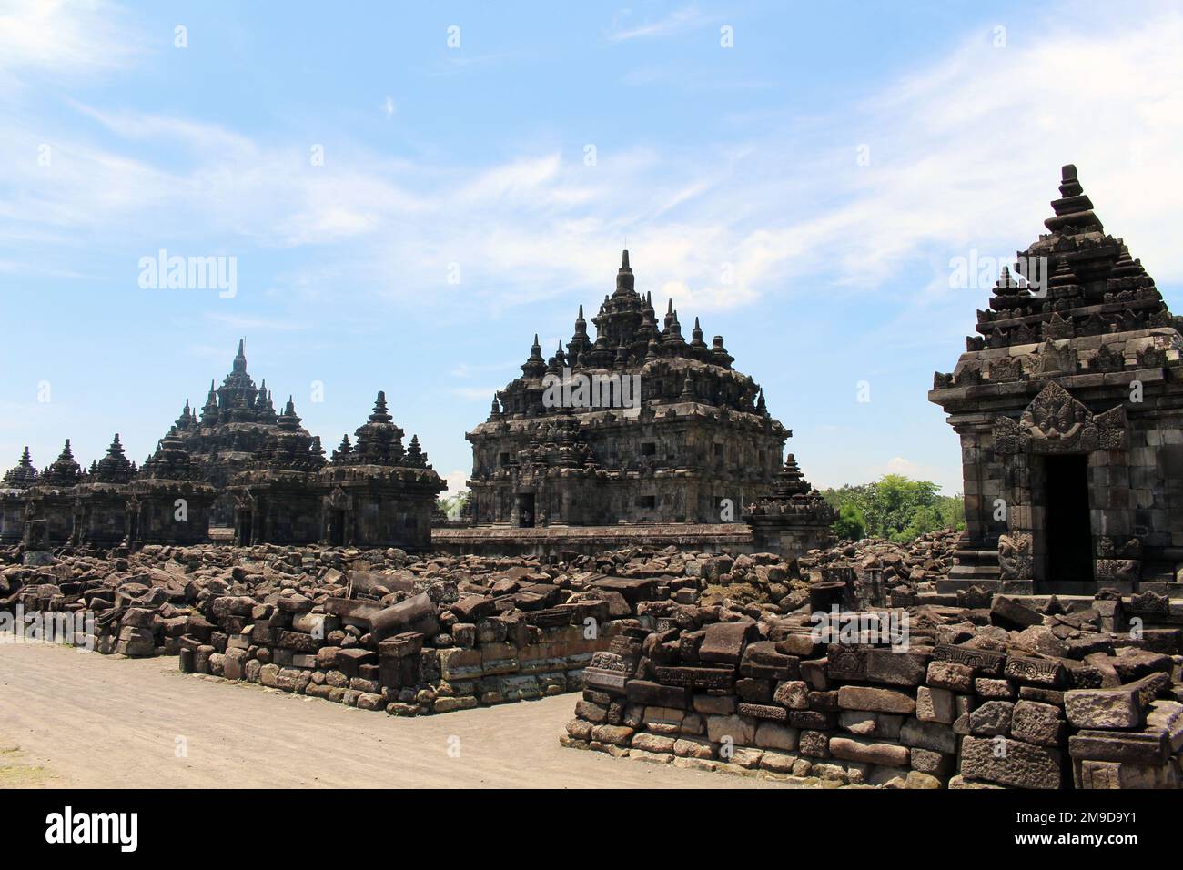 Ruins of Plaosan temple complex in Java Indonesia. Taken July 2022 ...