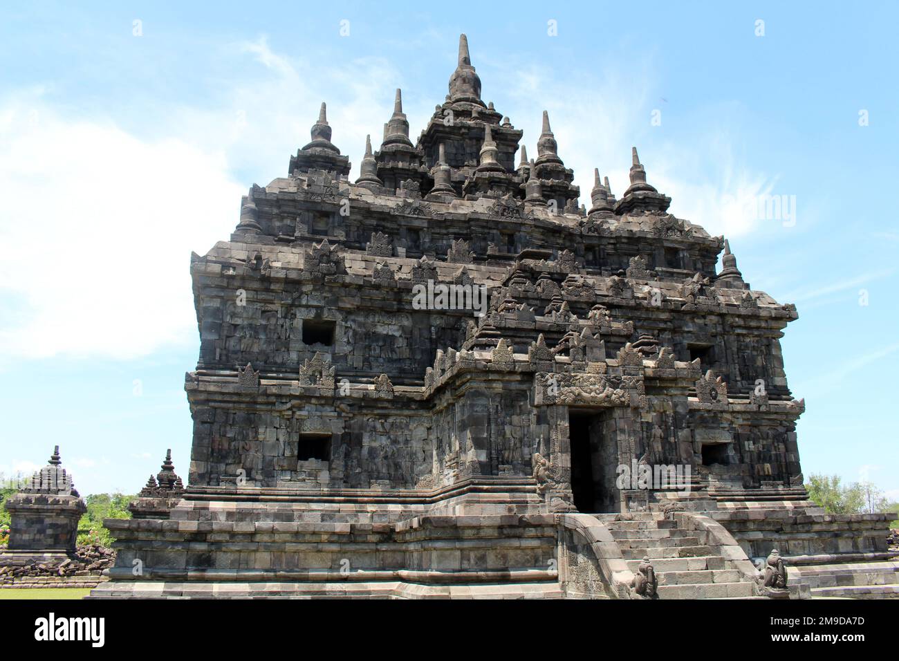 Main temple of Candi Plaosan in Java, Indonesia. Taken in July 2022 ...