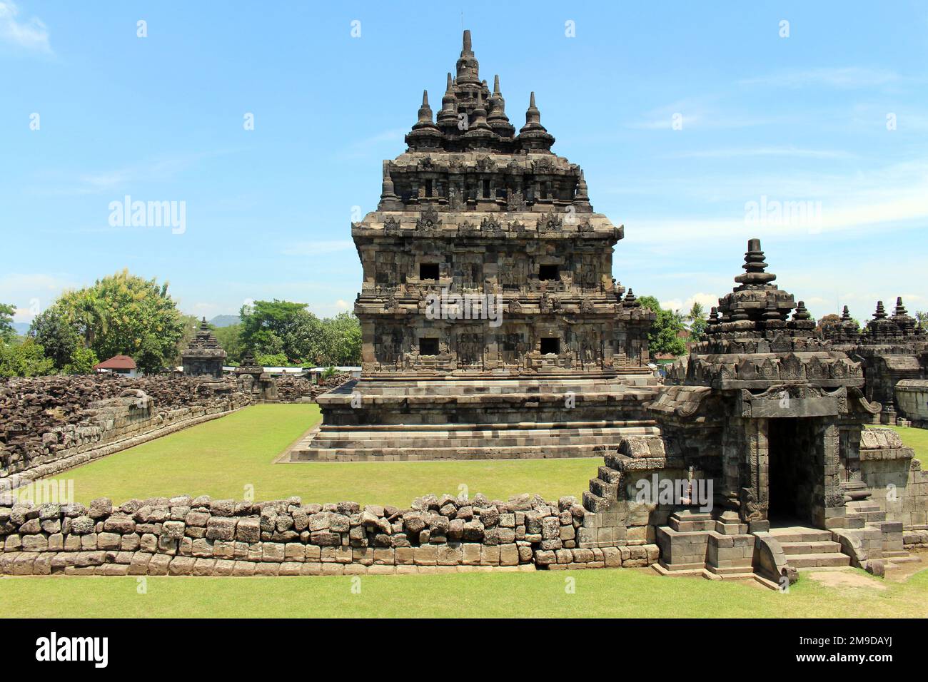 One of two main temples of Plaosan temple in Java, Indonesia. Taken in ...