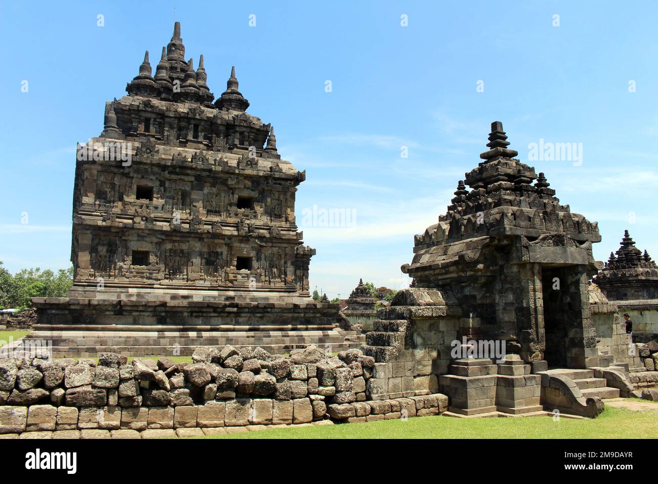 One of two main temples of Plaosan temple in Java, Indonesia. Taken in ...