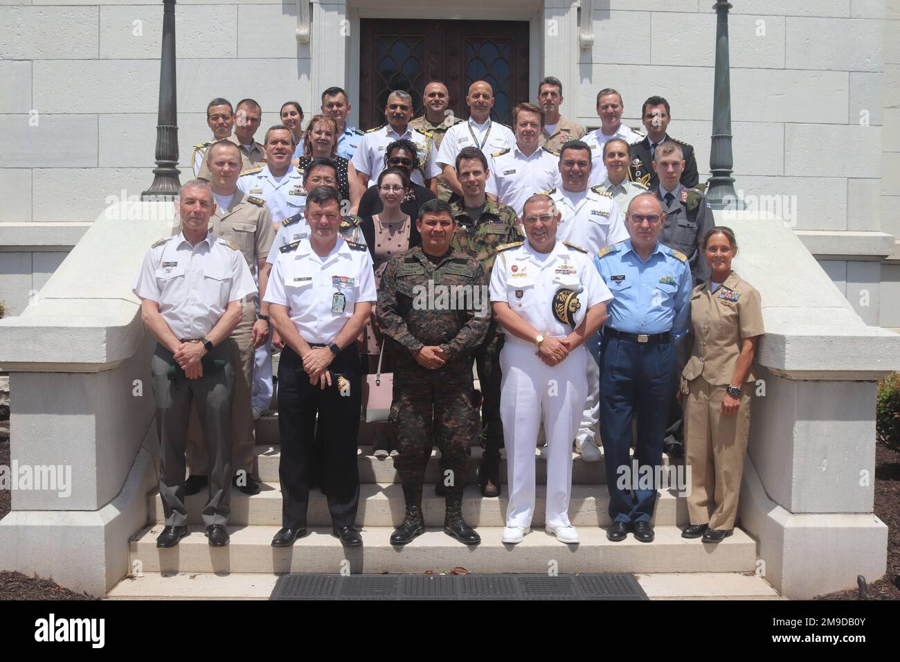 Washington, DC, 2022 MAY 17 Foreign military attaches gather on the ...