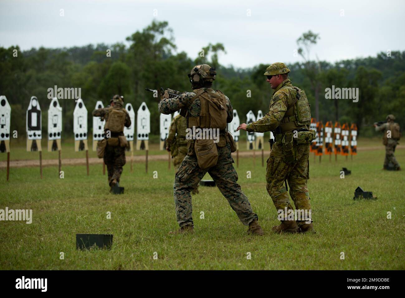 An Australian Army combat shooting instructor with 6th Battalion, Royal ...