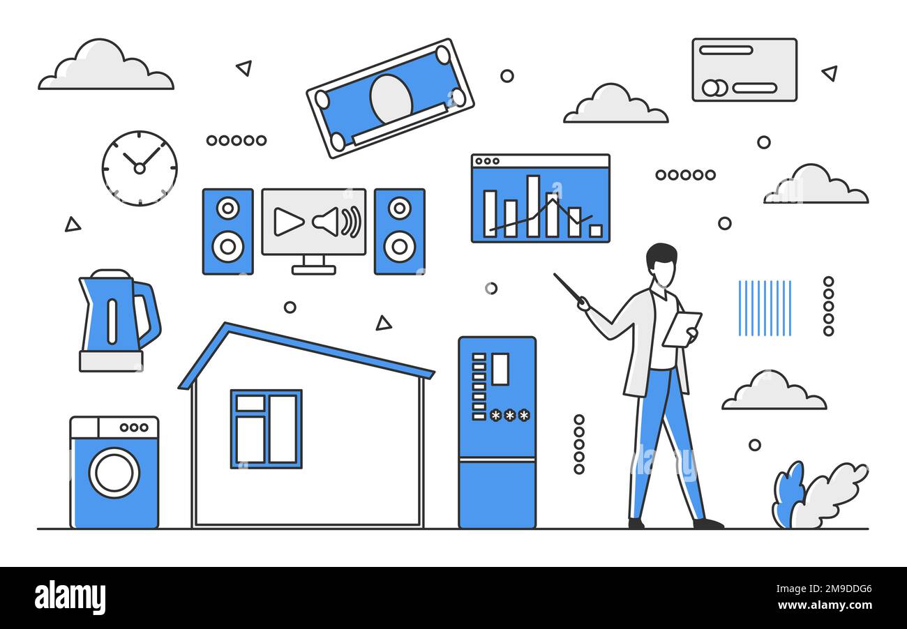 Innovative home appliances. Shopping house electronics, electronic ...