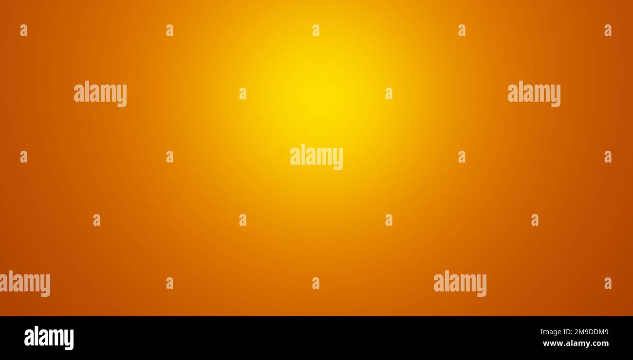 3d rendering of orange yellow abstract bright light background. Summer ...