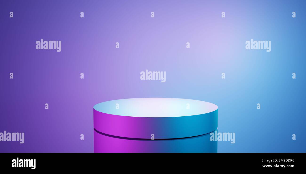 3d rendering of purple and blue abstract geometric background ...