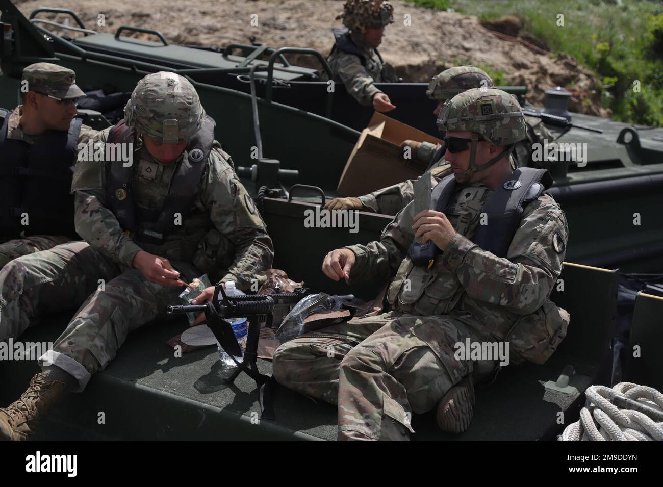 U.S. Soldiers with the 74th Multi-Role Bridge Company, 62nd Engineer ...