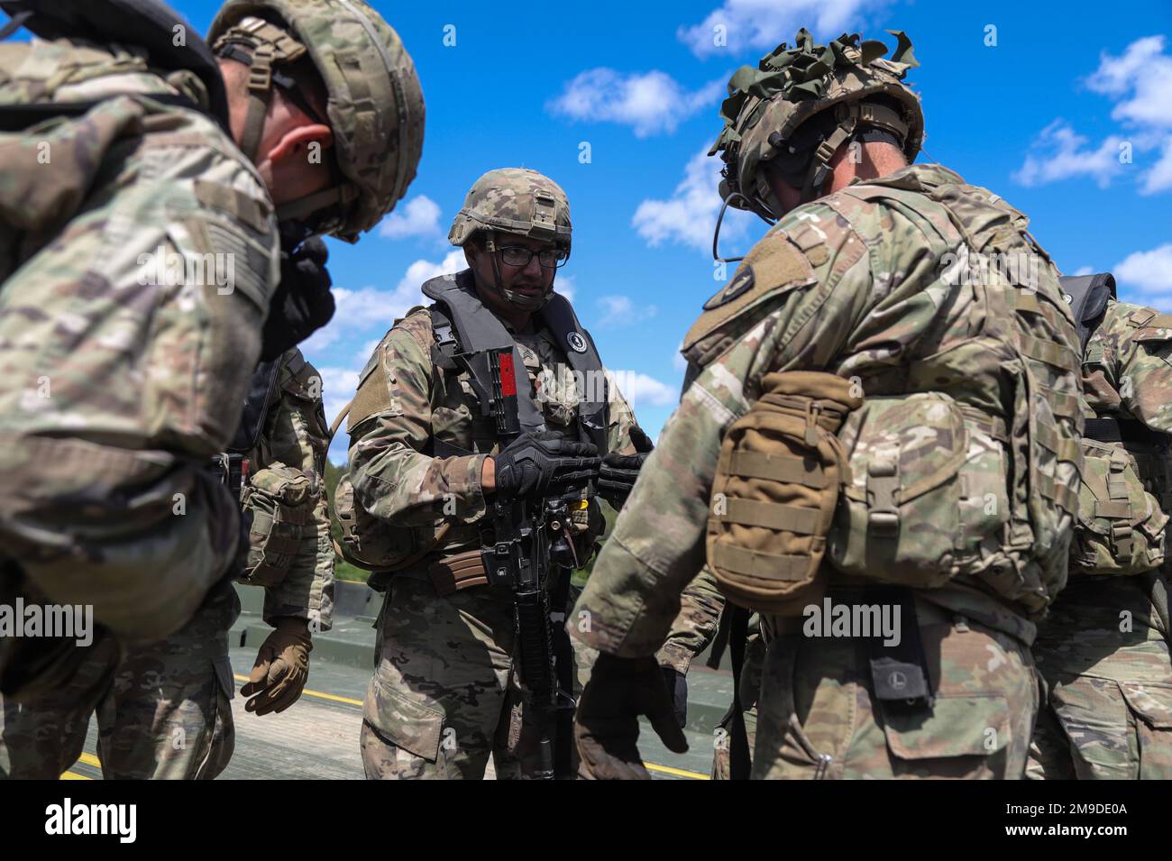 U.S. Soldiers with the 74th Multi-Role Bridge Company, 62nd Engineer ...
