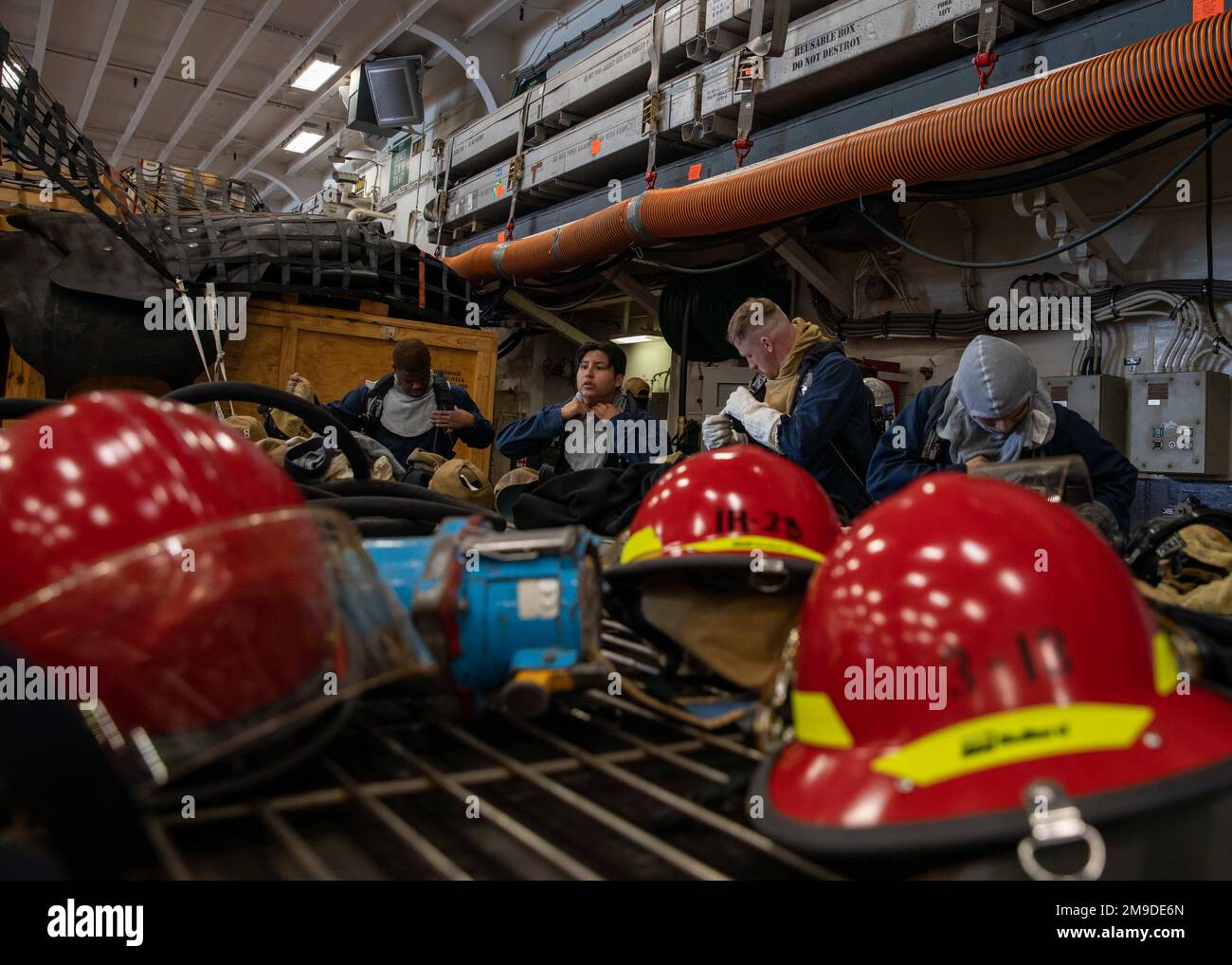 220517-N-IV962-1006 SAN DIEGO (May 17, 2022) – Sailors put on ...