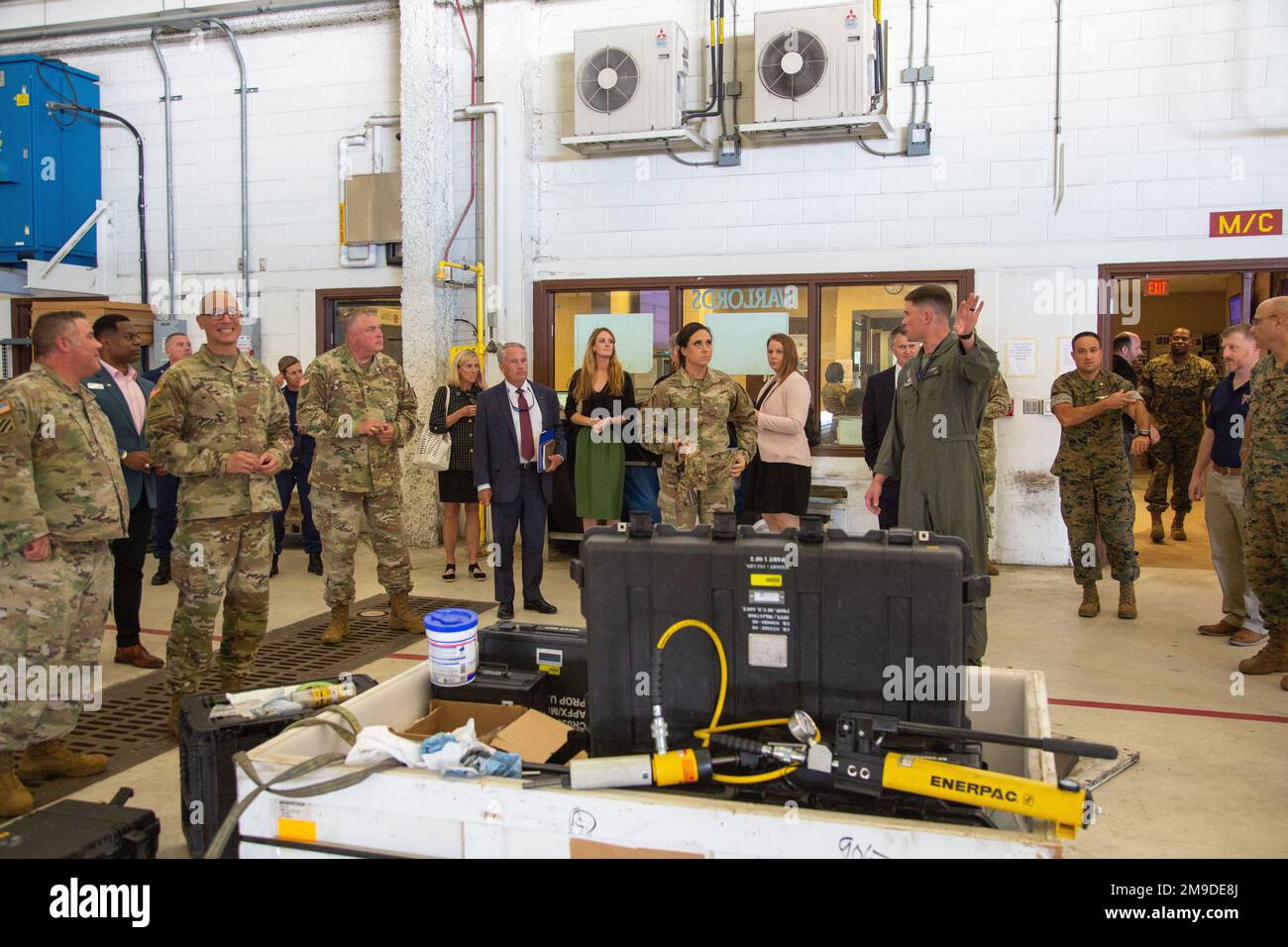 The South Carolina Military Base Task Force (SC MBTF) members receive a ...
