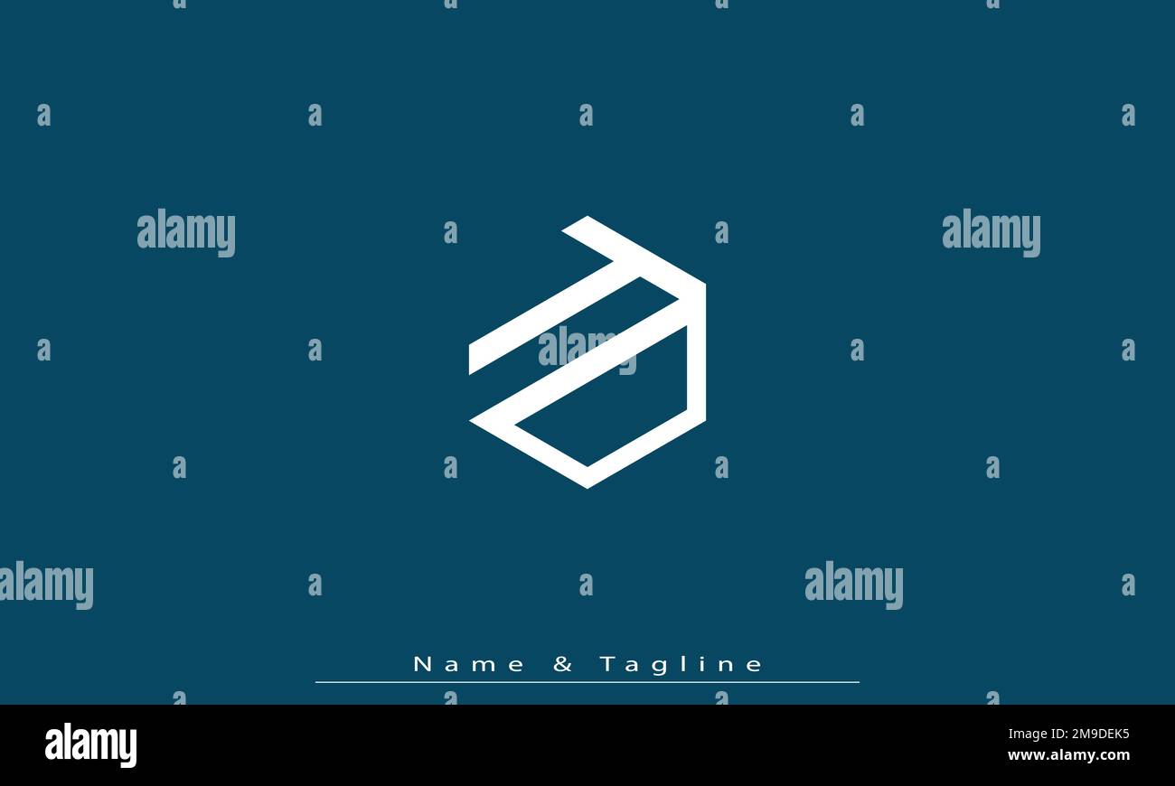 Alphabet letters Initials Monogram logo TD , DT Stock Vector Image ...