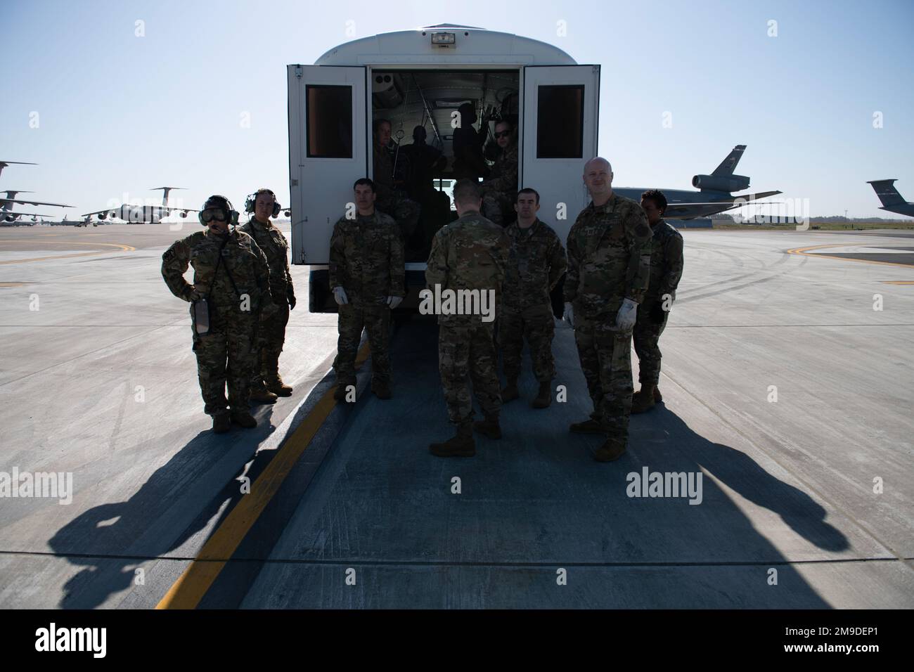 A U.S. Air Force 60th Medical Group Critical Care Air Transport Team ...