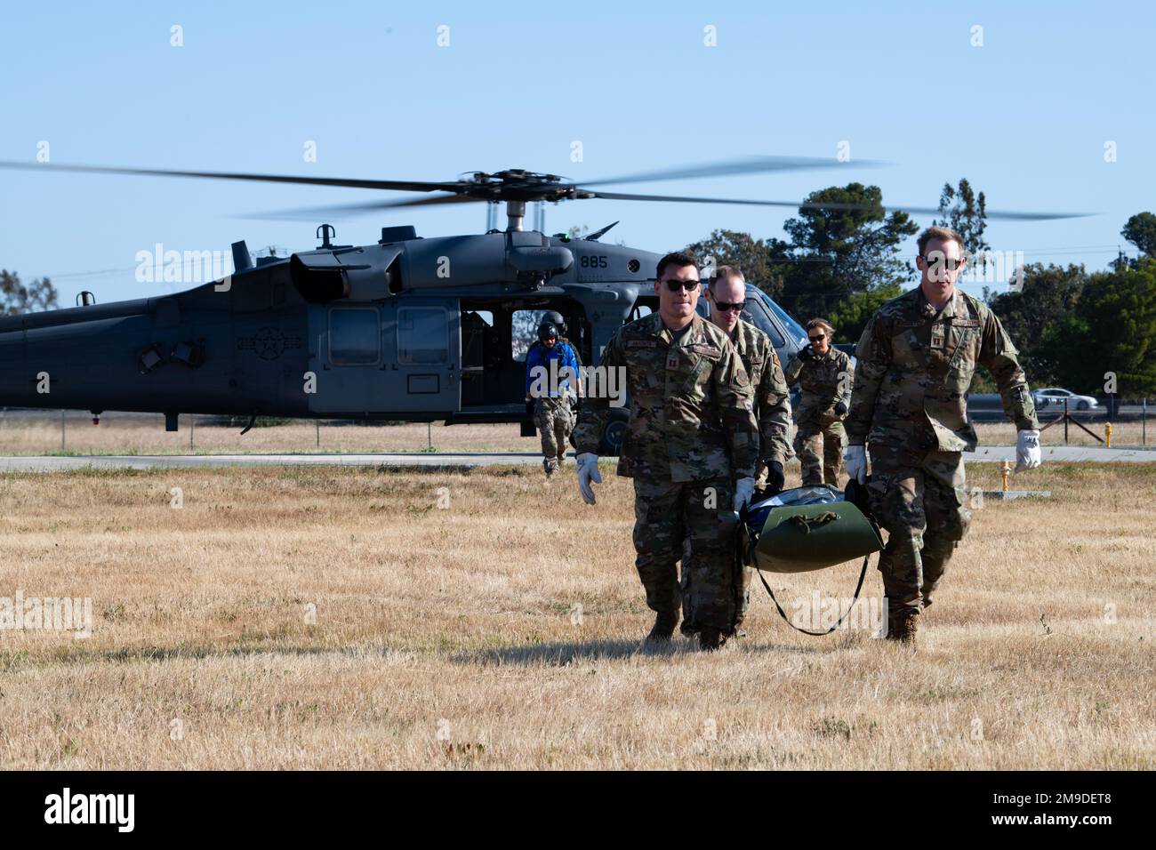 U.S. Air Force pararescuemen from the 131st Rescue Squadron and ...