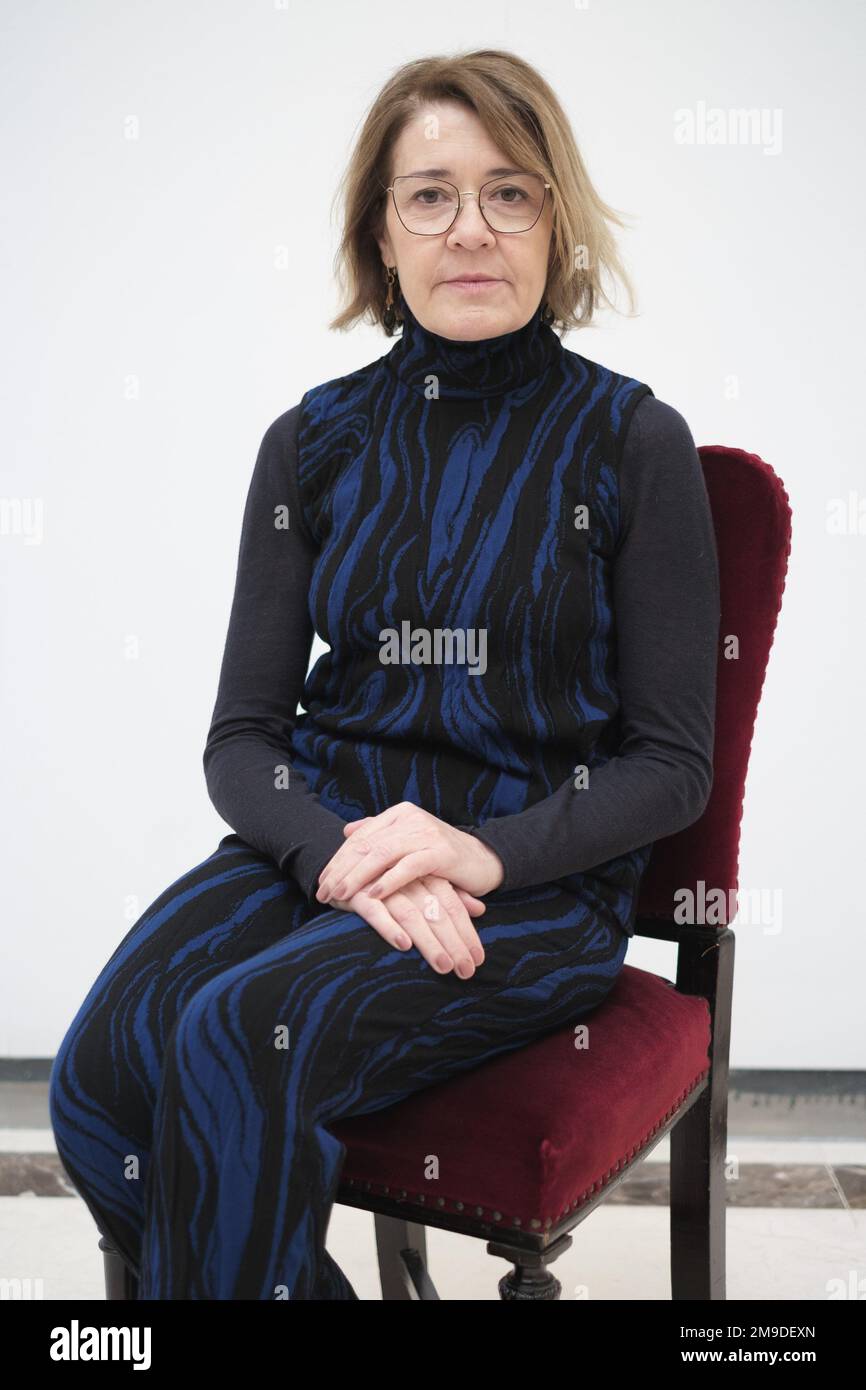 Actress Maria Pujalte poses during the portrait session in Madrid ...