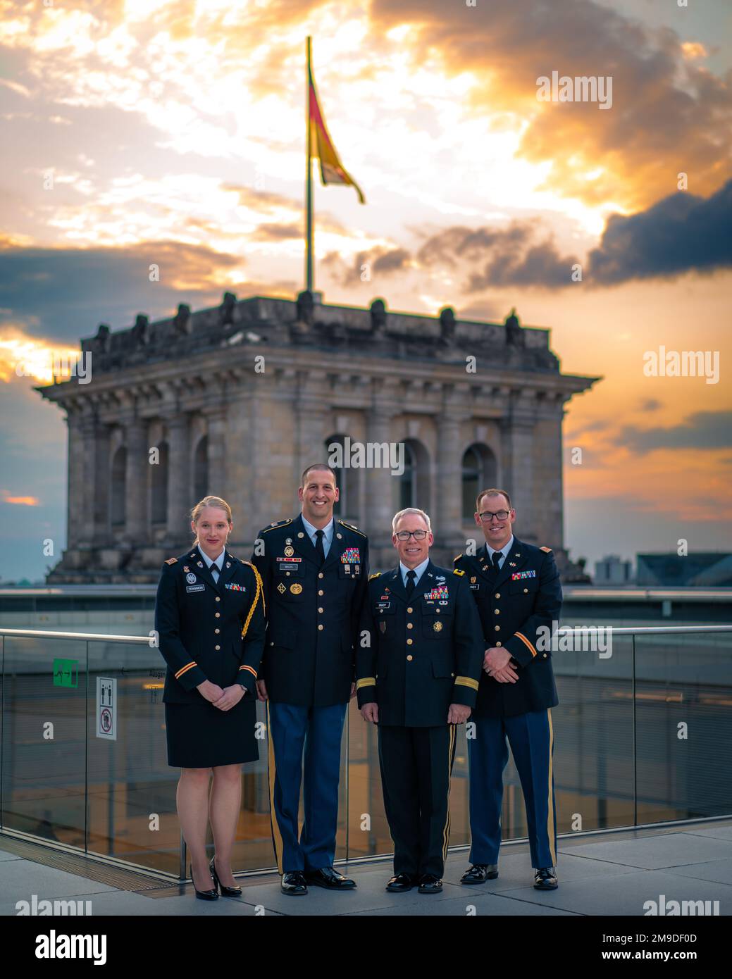 (Left to Right: Capt. Shelby Tennimon, Command Sgt. Maj. Giancarlo ...