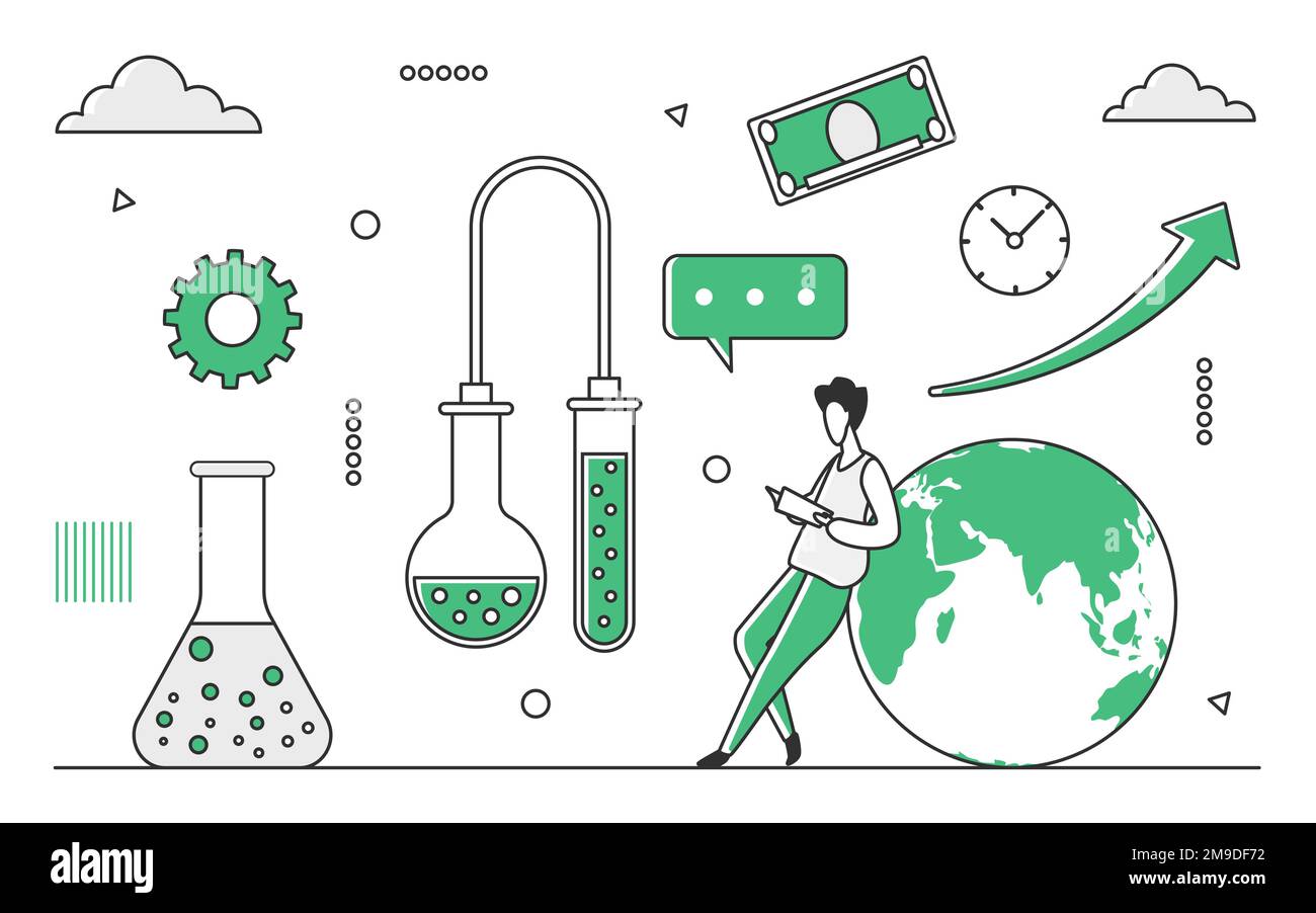 International science research. Chemistry discovery, scientific ...