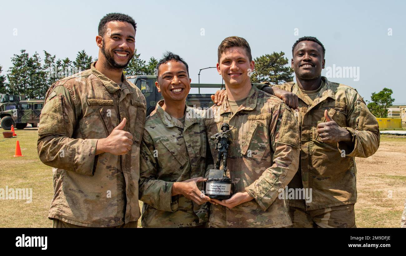 Staff Sgt. Trenton Collins, 8th Security Forces defender, left, Airman ...