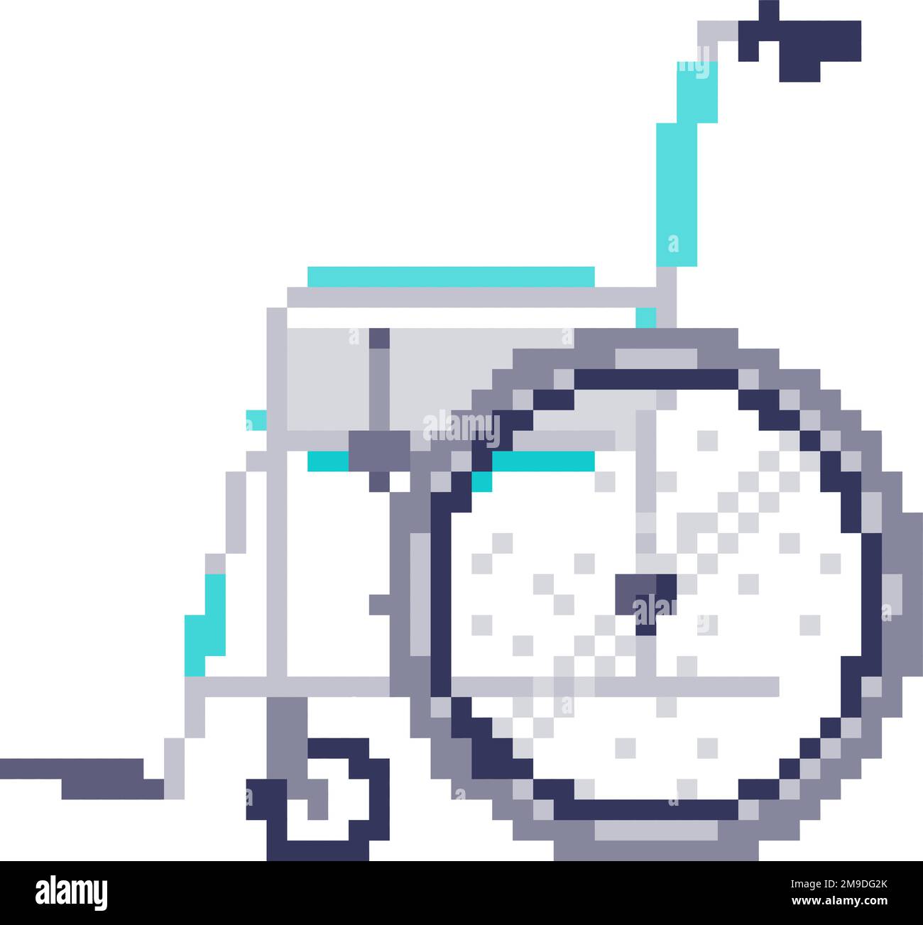 wheelchair. Normal type and self-propelled type. Sideways.Vector ...