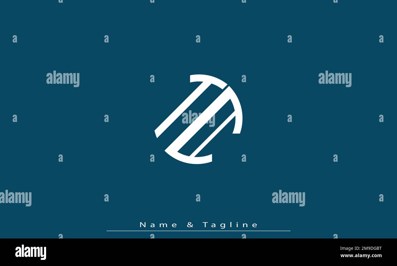 Alphabet letters Initials Monogram logo TA , AT Stock Vector Image ...
