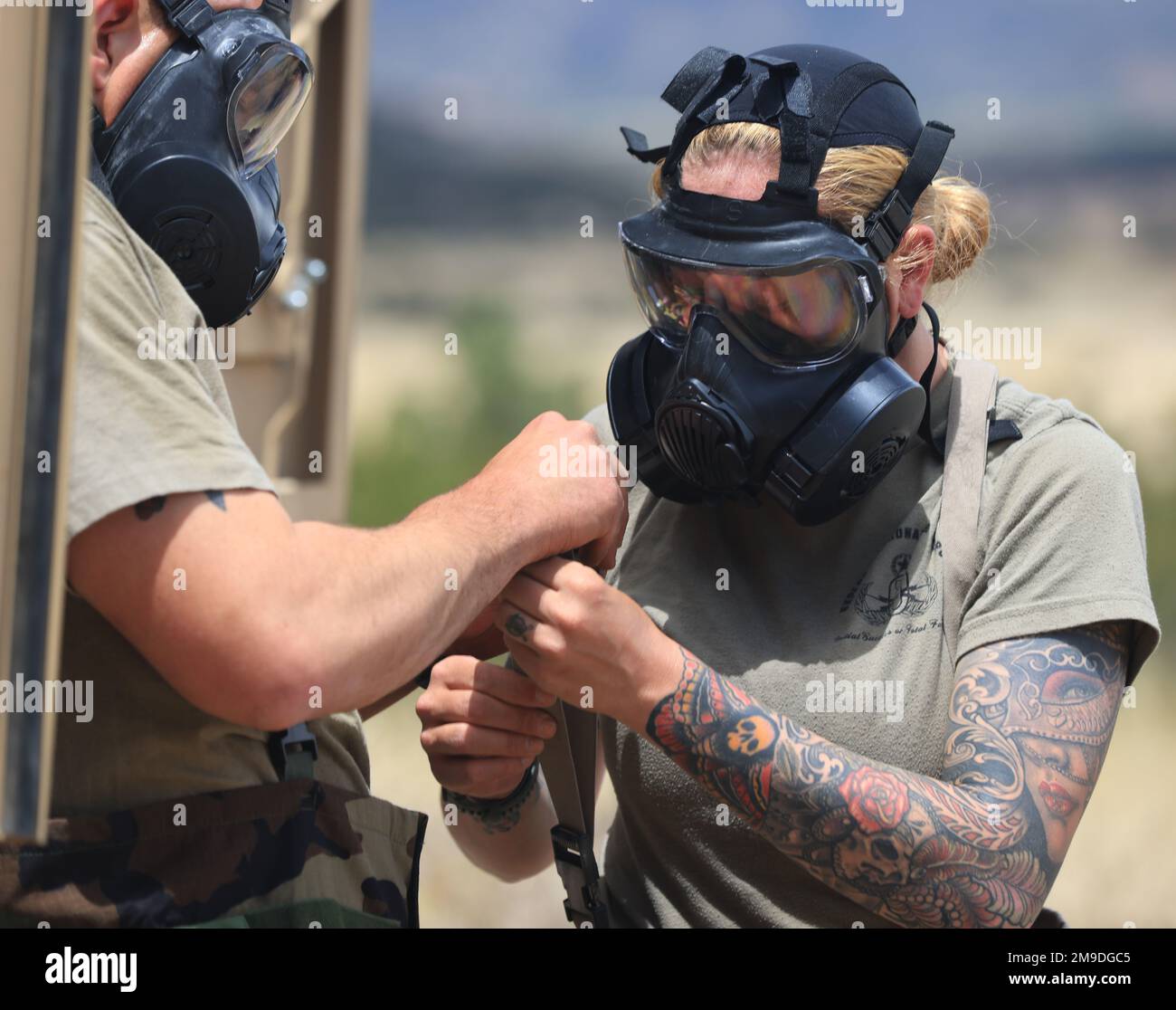Staff Sgt. Lesley S. Raynor, an Explosive Ordnance Disposal technician ...