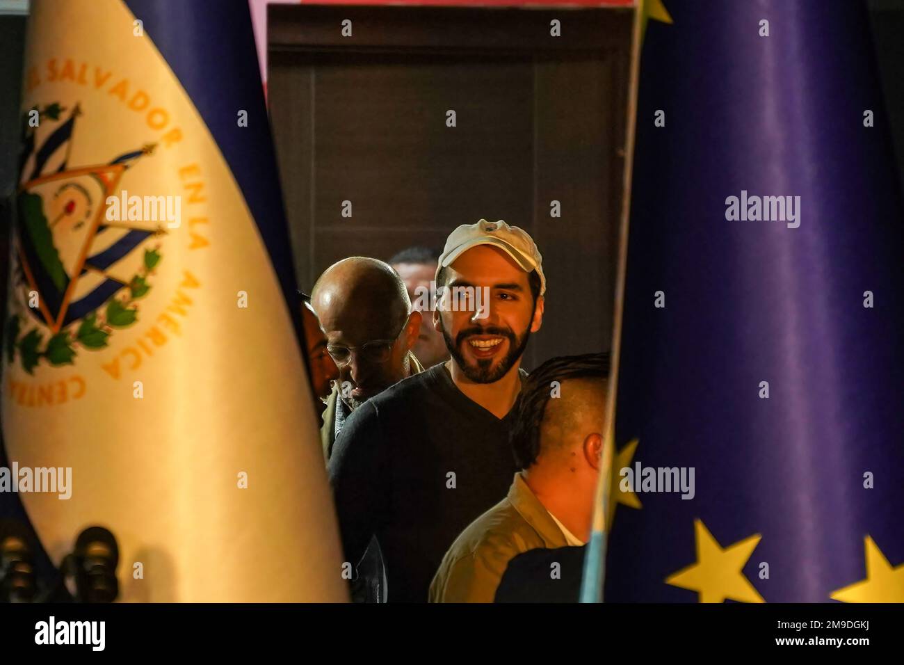 Mejicanos, El Salvador. 17th Jan, 2023. Salvadoran President Nayib ...