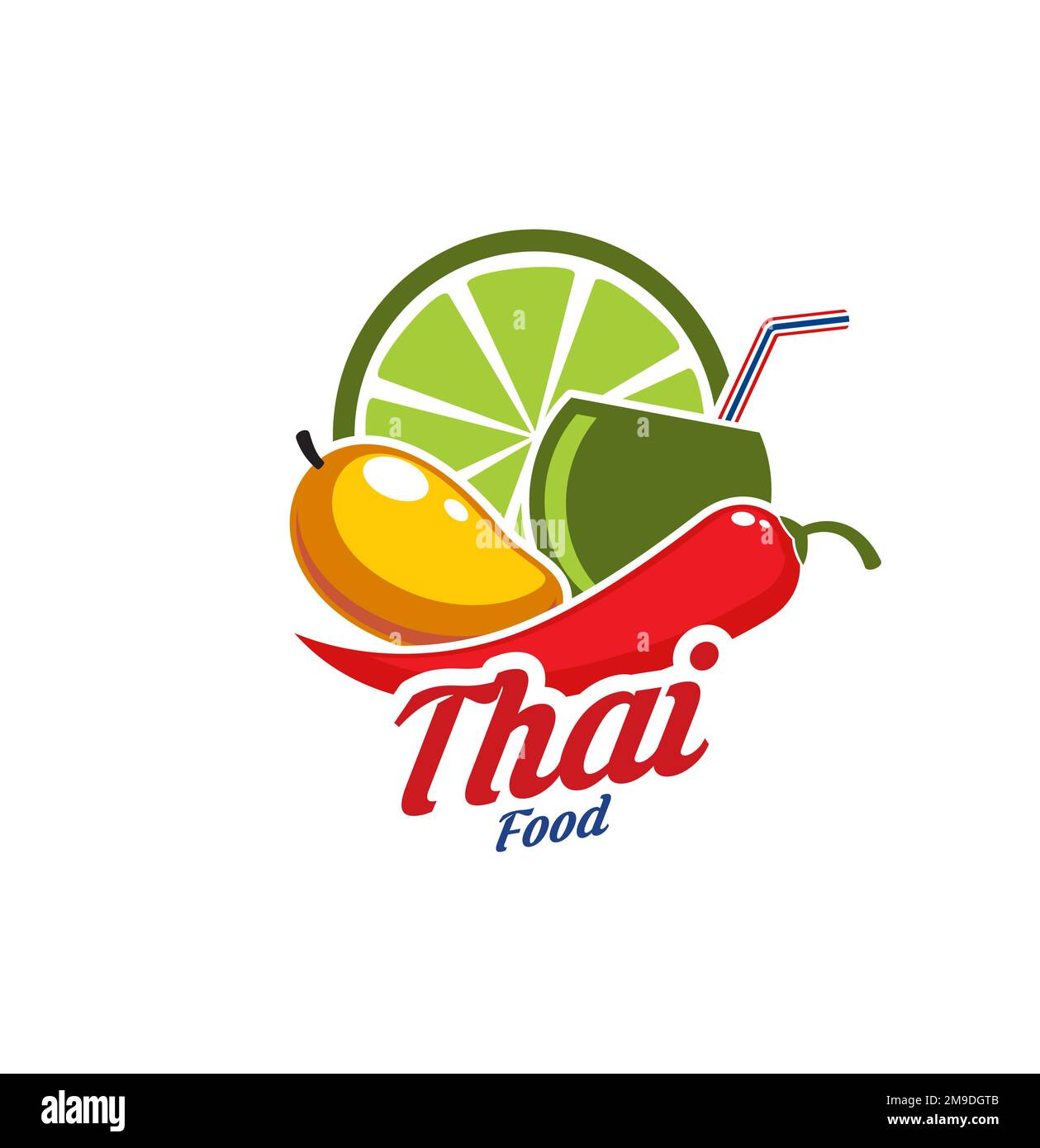 Bangkok cafe sign Stock Vector Images - Alamy