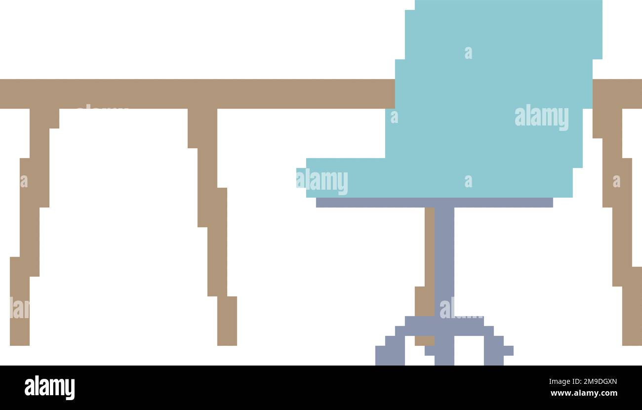 Desk pixel art Stock Vector Images - Alamy