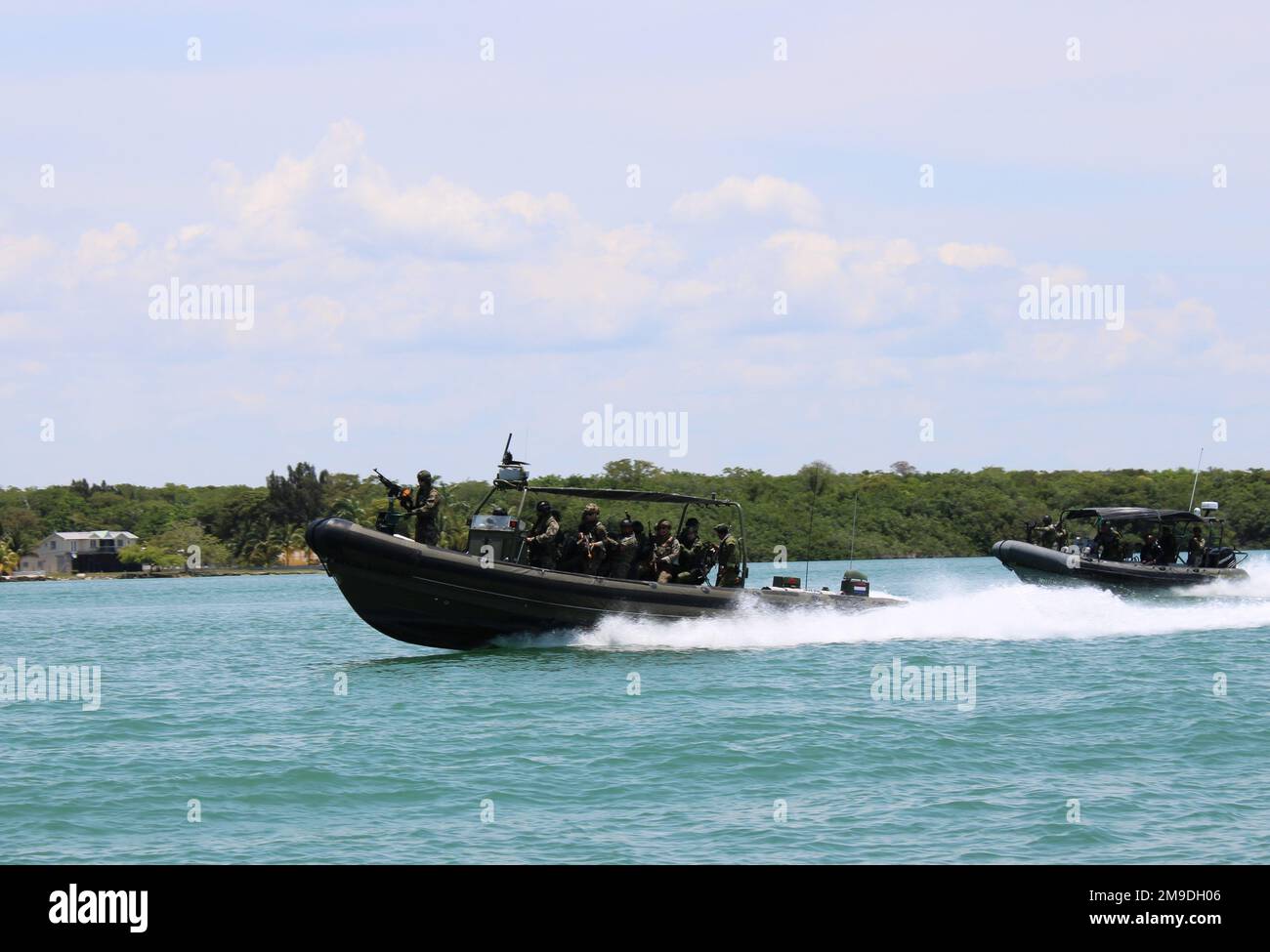 7th Special Forces Group (Airborne) conduct riverine operations during ...