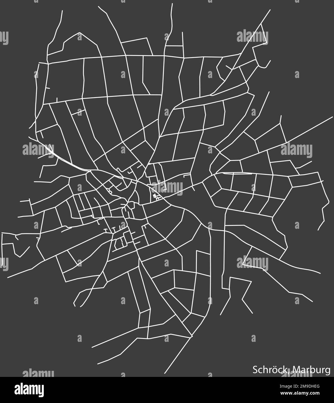 Marburg map Black and White Stock Photos & Images - Alamy