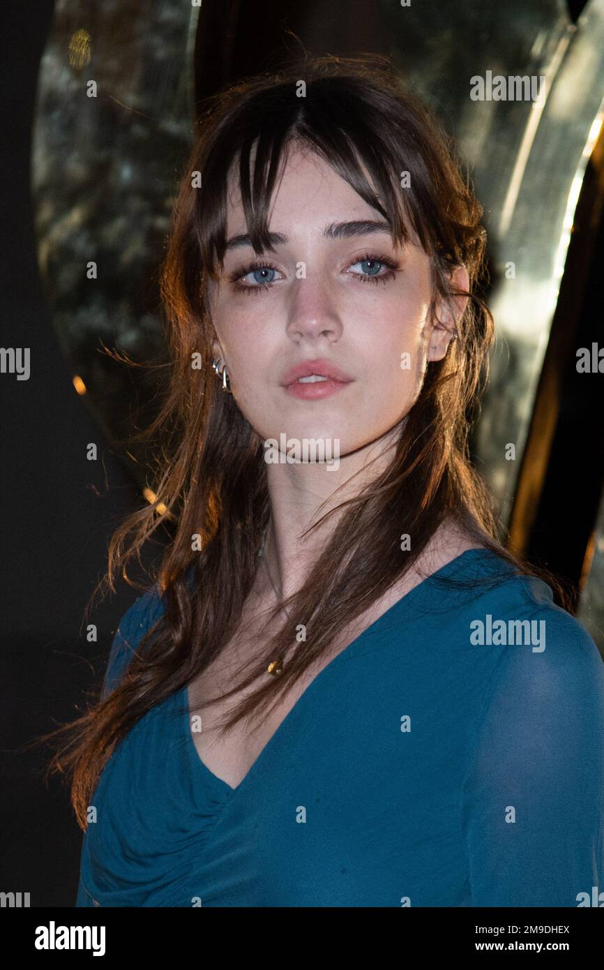 Talia Ryder attending the Saint Laurent Menswear Fall-Winter 2023-2024 ...