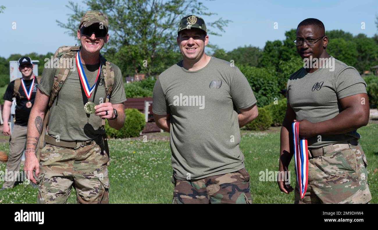 From left: U.S. Air Force Master Sgt. Christopher Slade, 375th Air ...
