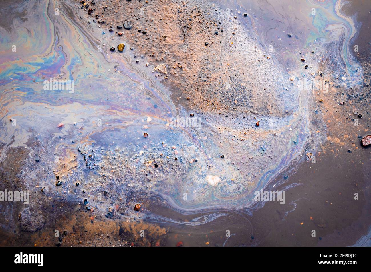 Puddle of gasoline hi-res stock photography and images - Alamy