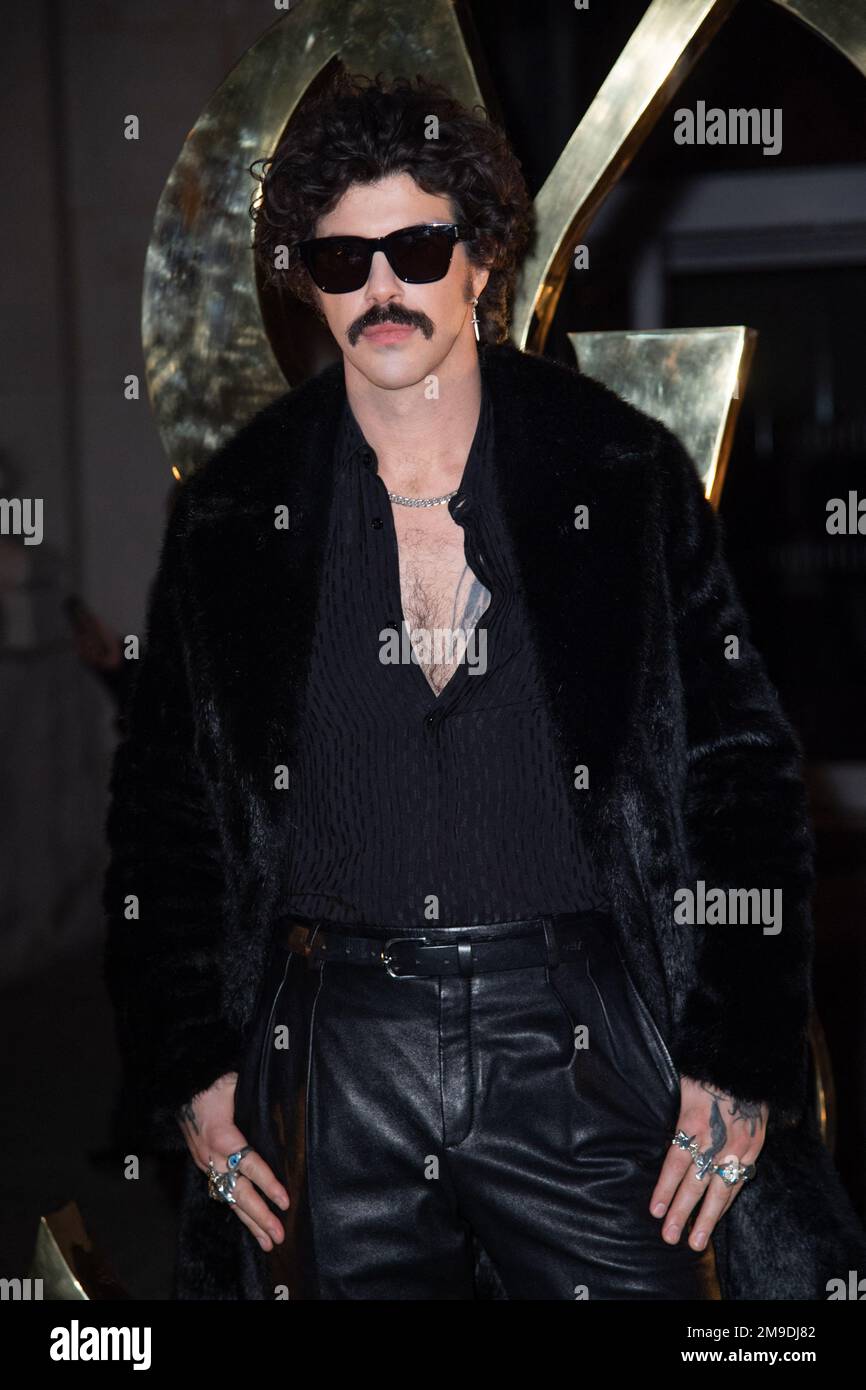 Josh Landau attending the Saint Laurent Menswear Fall-Winter 2023-2024 ...