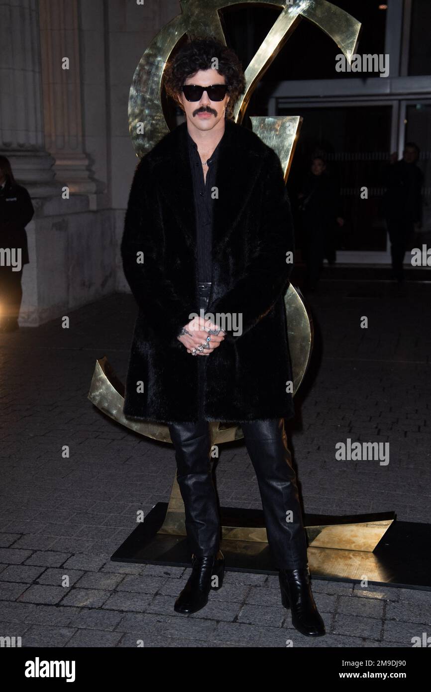 Josh Landau attending the Saint Laurent Menswear Fall-Winter 2023-2024 ...