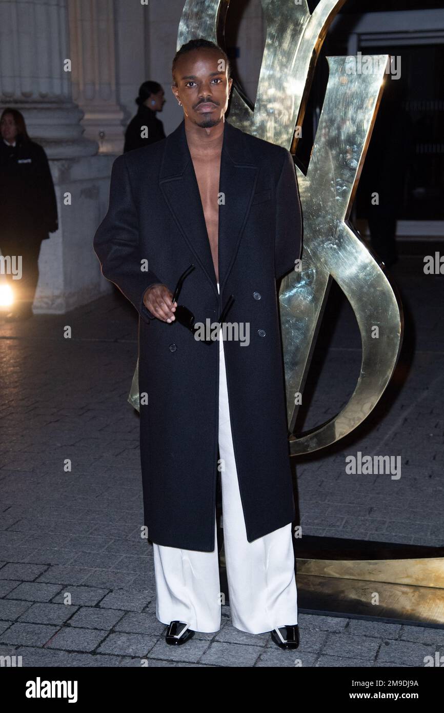 Ruby Thelot attending the Saint Laurent Menswear Fall-Winter 2023-2024 show as part of Paris ...