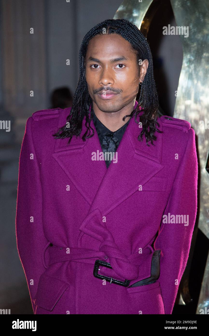 Steve Lacy attending the Saint Laurent Menswear Fall-Winter 2023-2024 ...