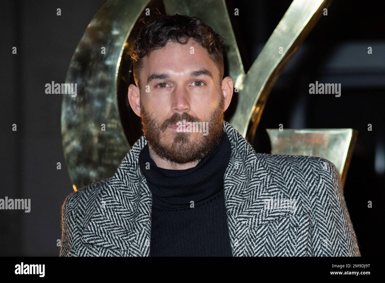 David Alexander Flinn attending the Saint Laurent Menswear Fall-Winter ...